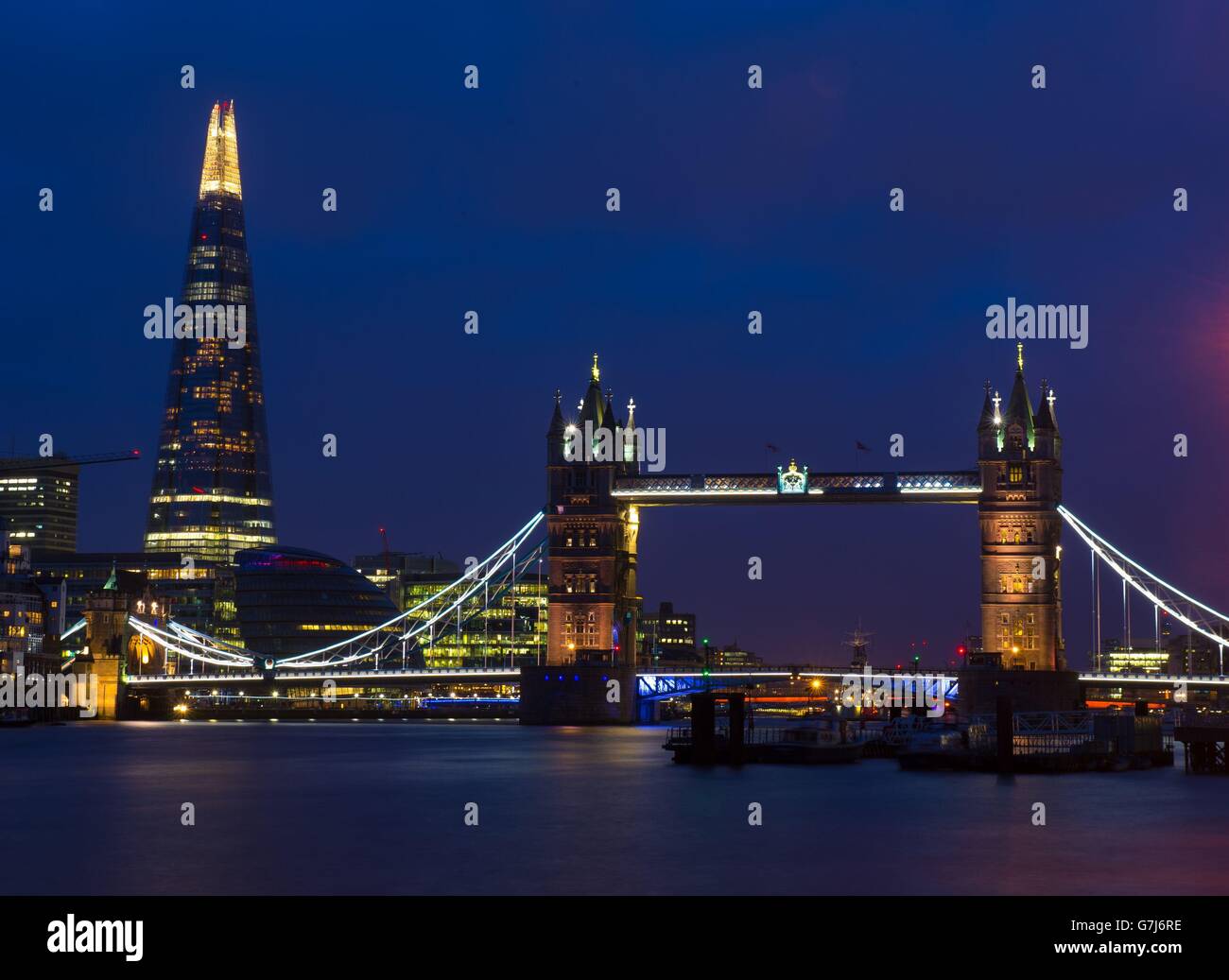 Tower Bridge, in central London, is illuminated with the colours of the ...