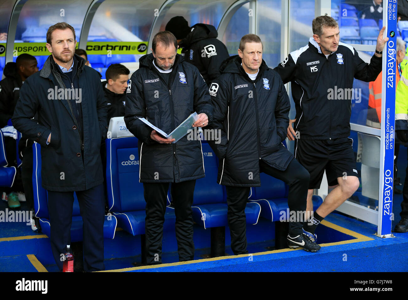 Birmingham city manager gary rowett and mark sale hi-res stock ...