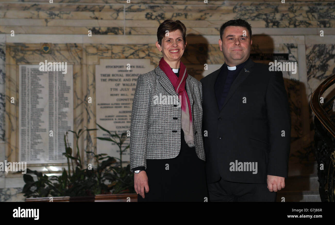 Rev Libby Lane poses for a photo with her husband George inside ...