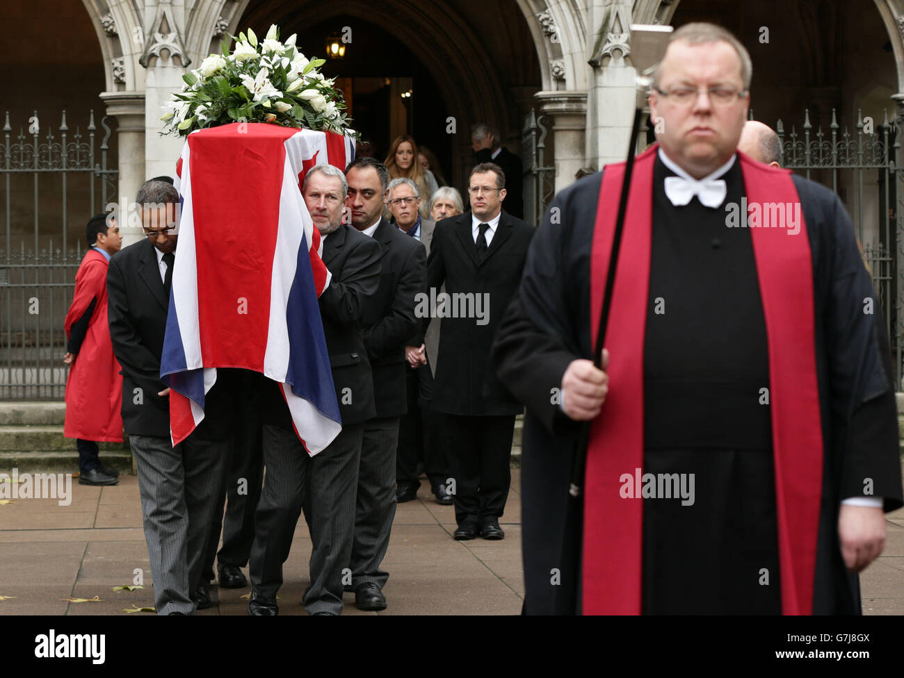 Jeremy Thorpe funeral Stock Photo - Alamy