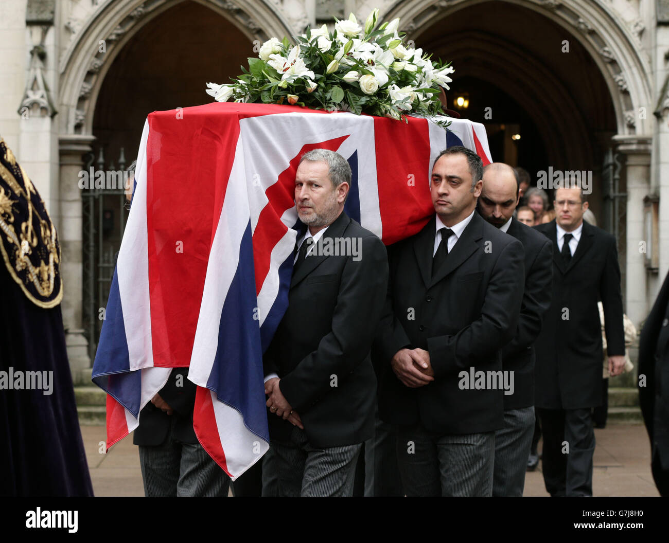 Jeremy Thorpe funeral Stock Photo - Alamy