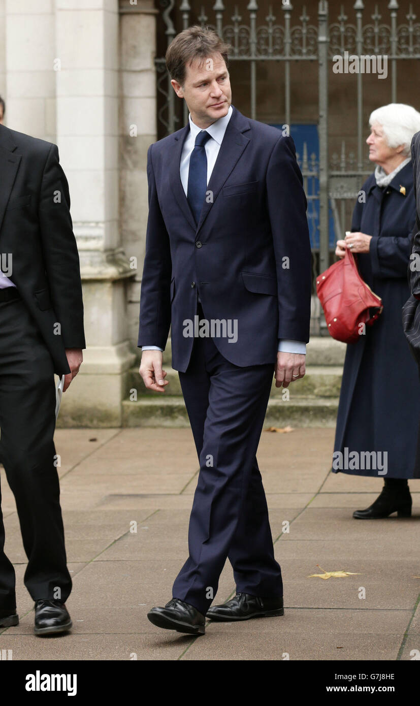 Jeremy Thorpe funeral Stock Photo - Alamy