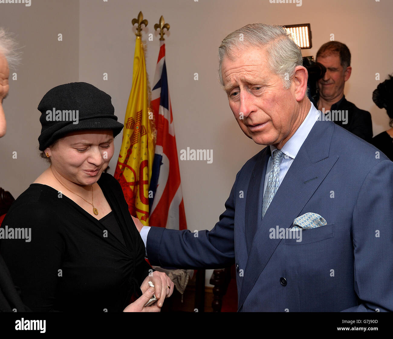 The Prince of Wales visits Syrian Orthodox Church Stock Photo - Alamy