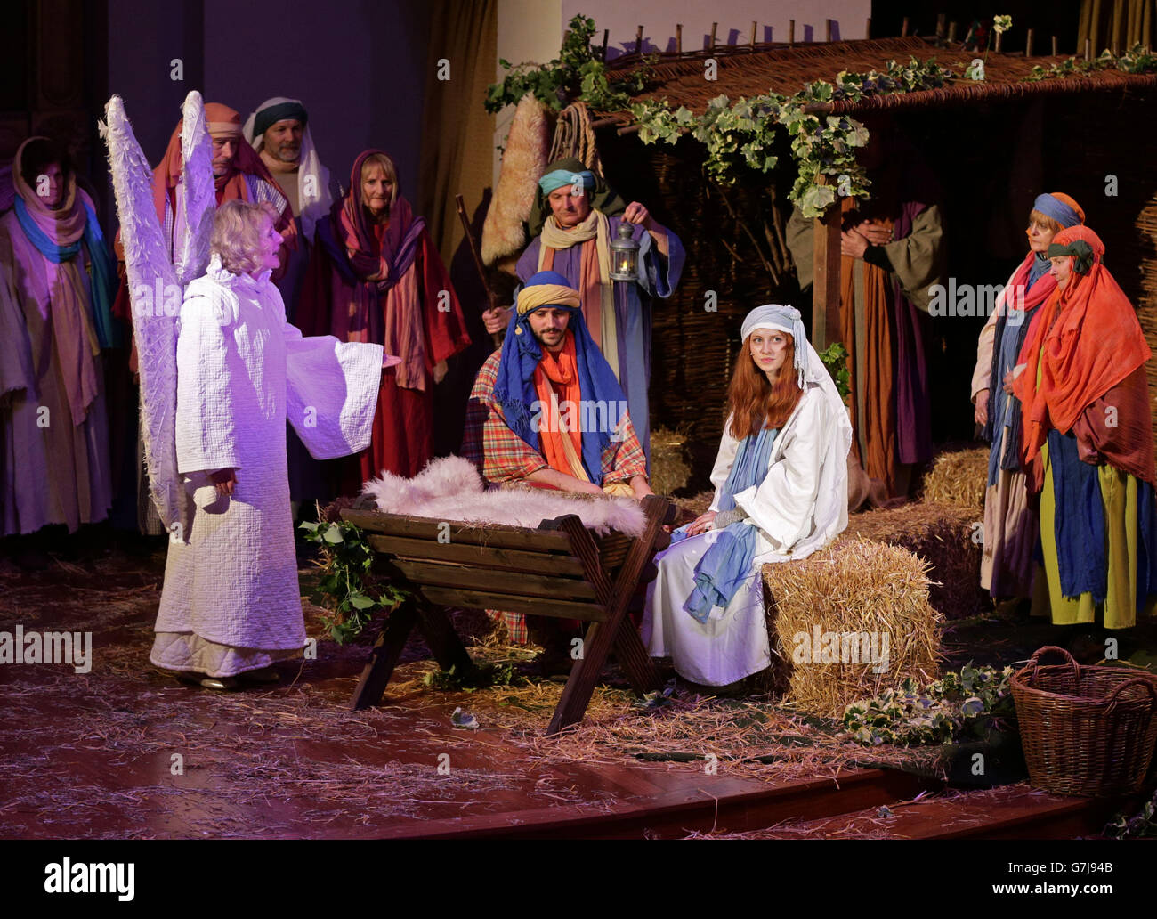 Wintershall Nativity BBC Stock Photo - Alamy