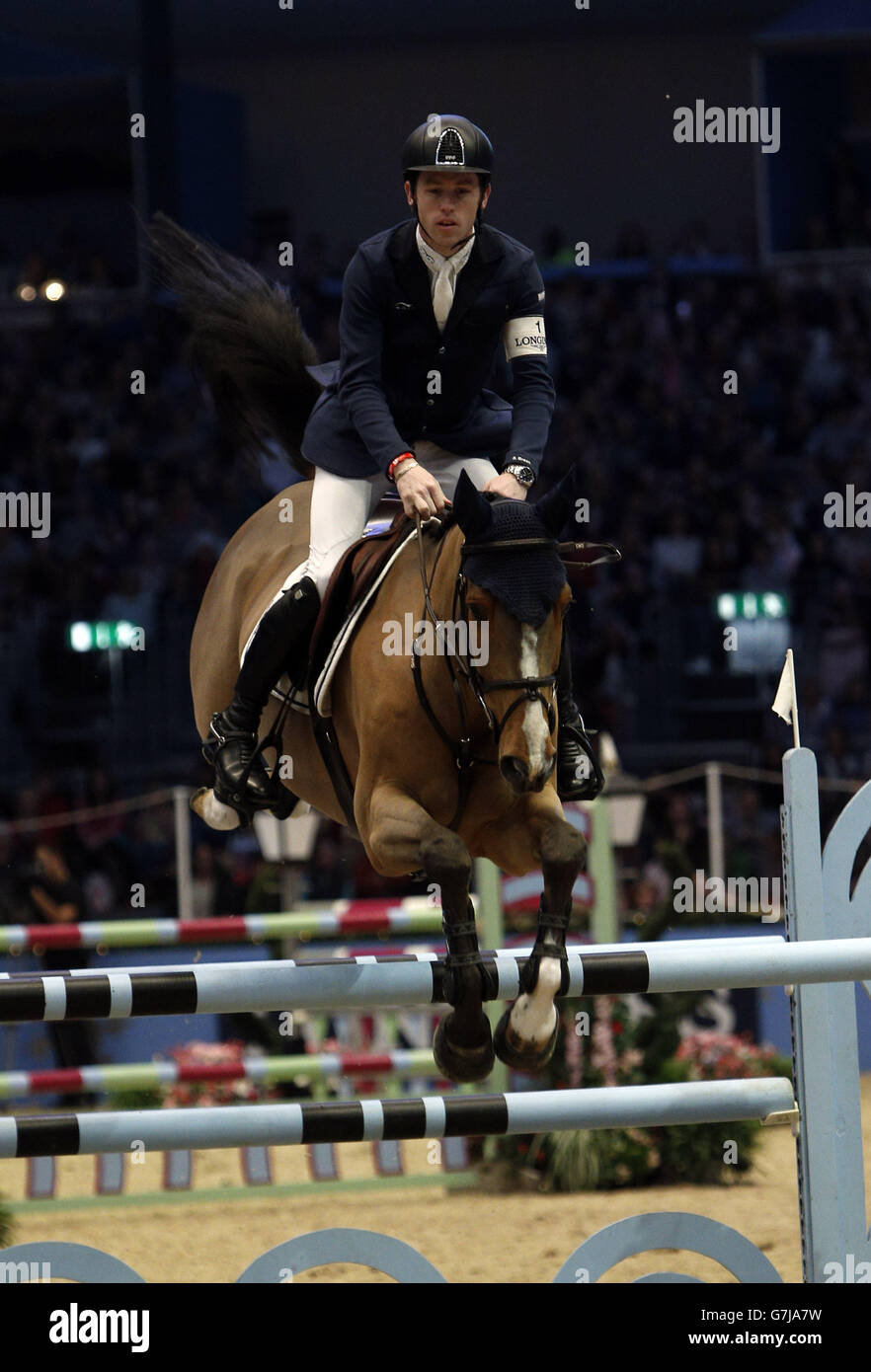 Great Britain's Scott Brash riding Hello Guv'nor competes in the Levy ...