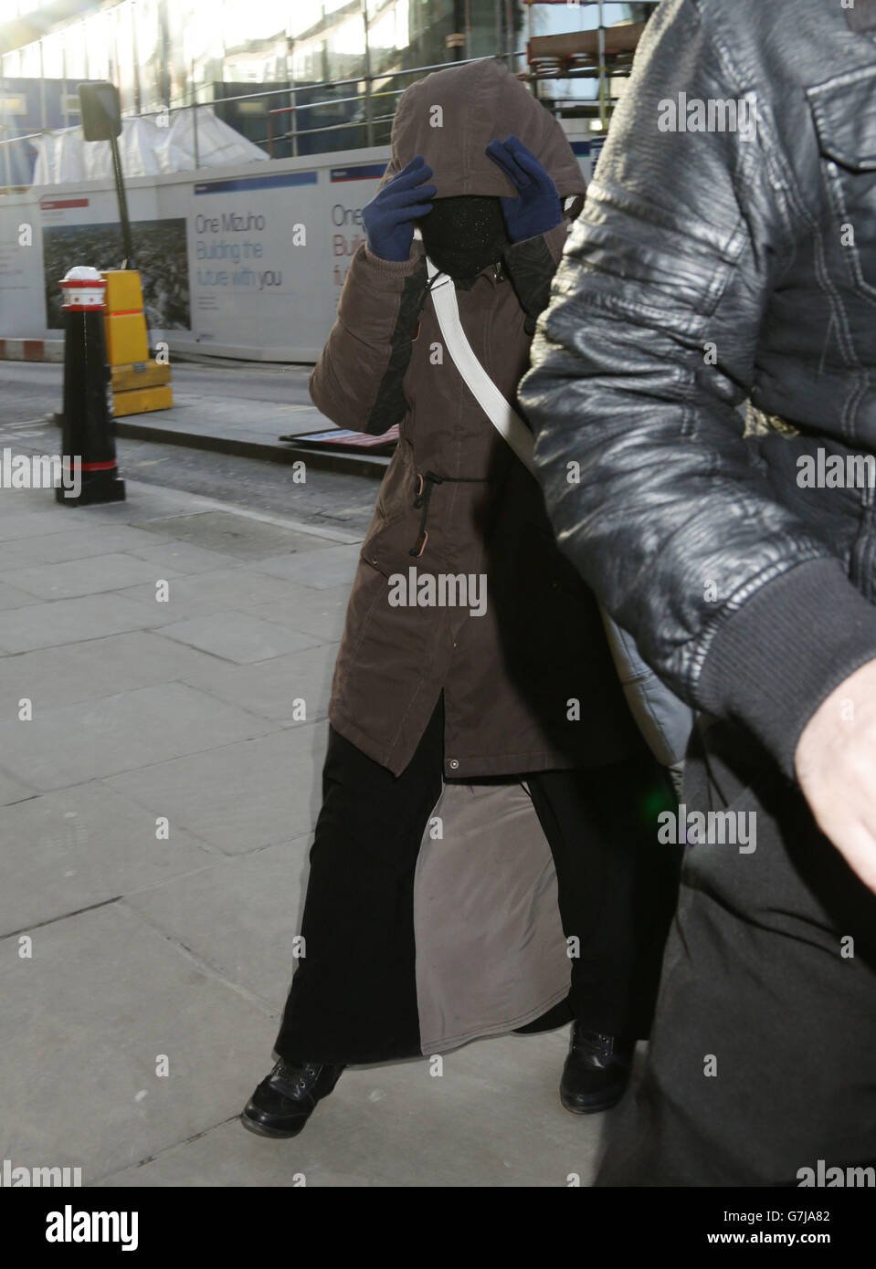 Alaa Abdullah Esayed, 22, arriving at the Old Bailey in London, where ...