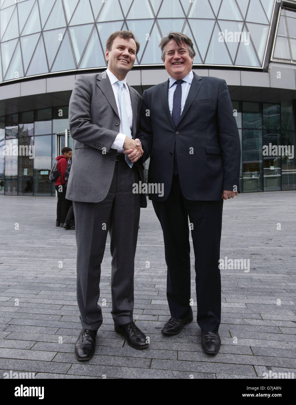 Deputy mayor for policing and crime Stephen Greenhalgh (right) with ...