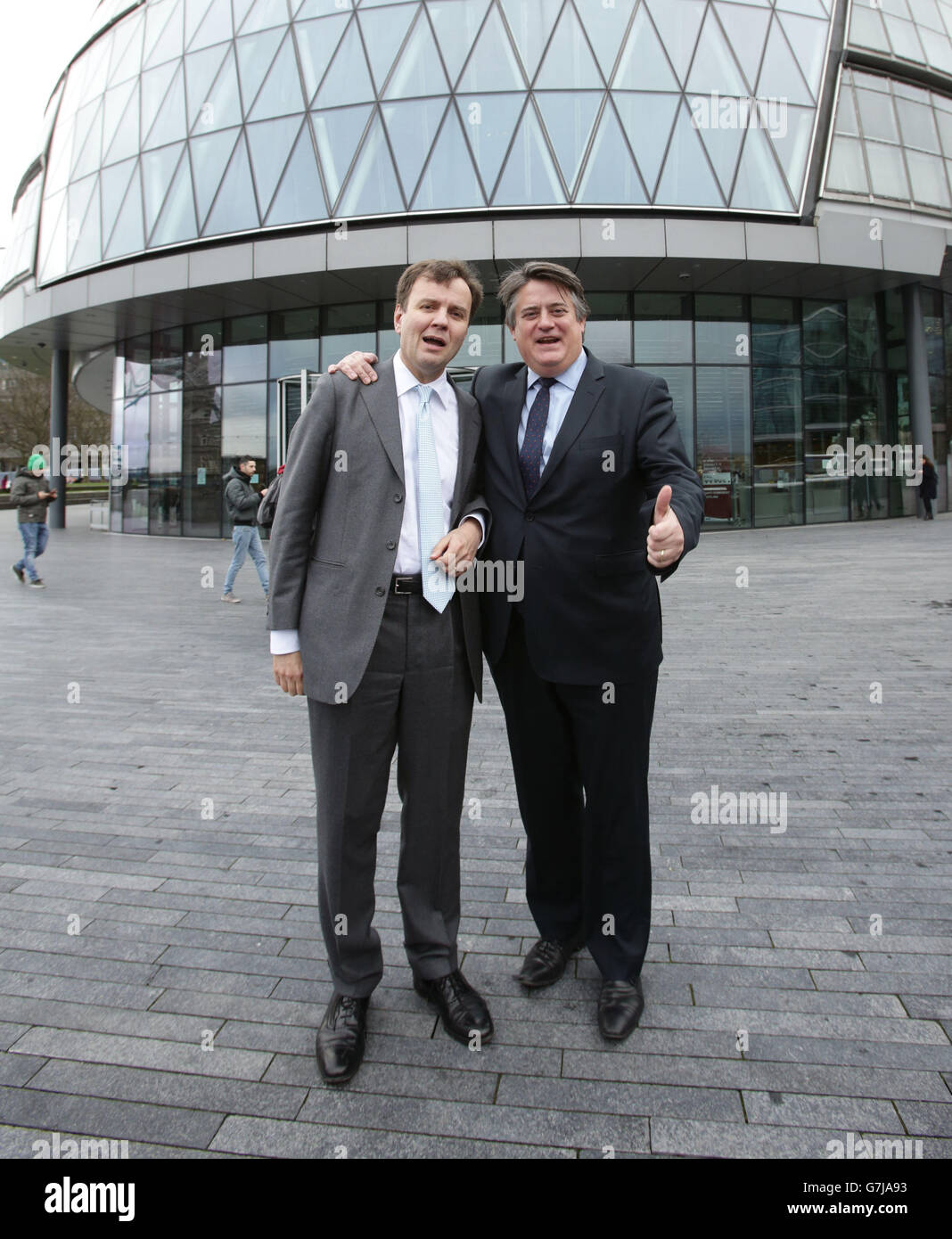 Deputy mayor for policing and crime Stephen Greenhalgh (right) with ...