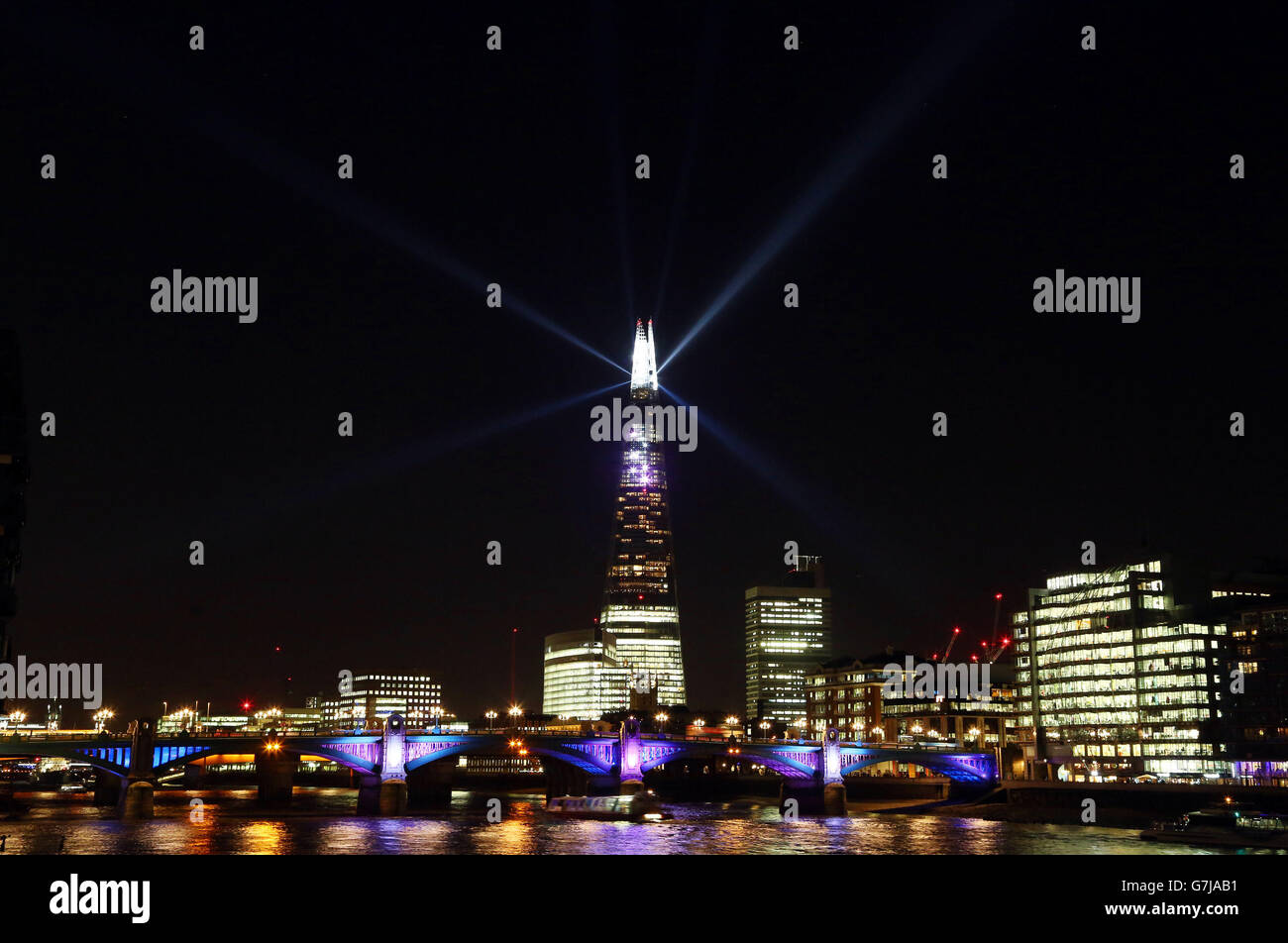 Shard Lights launch Stock Photo - Alamy
