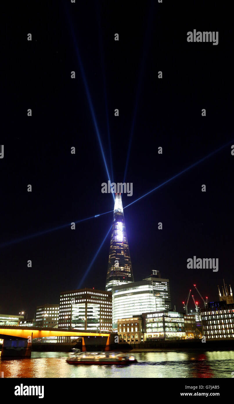 Shard Lights launch Stock Photo - Alamy