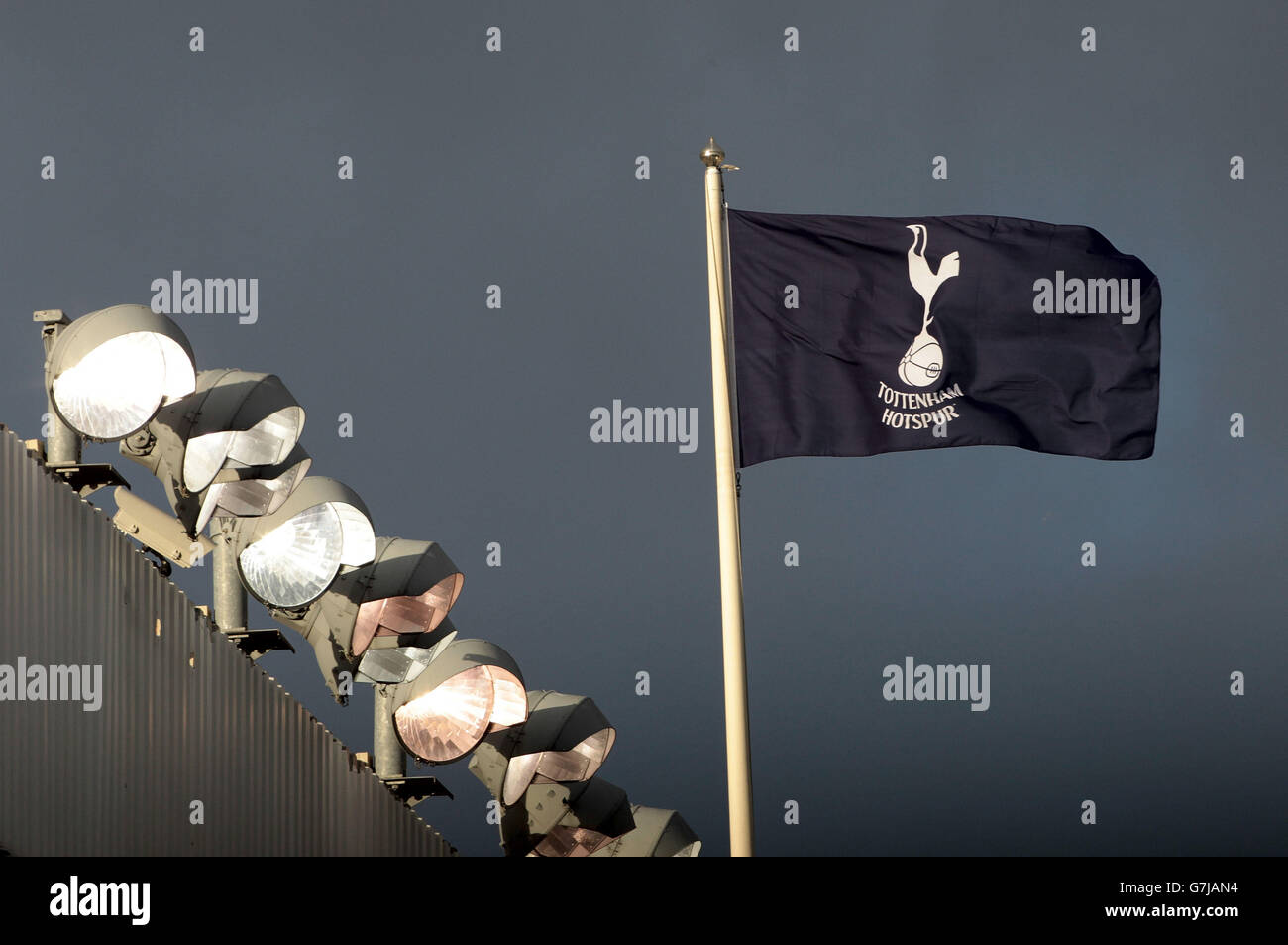 Tottenham hotspur flag hi-res stock photography and images - Alamy