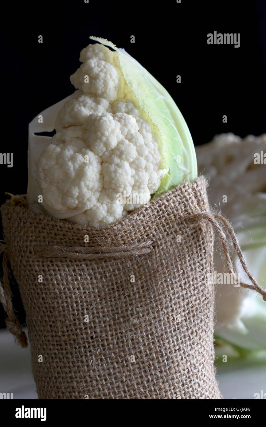 Cauliflower in a bag Stock Photo - Alamy