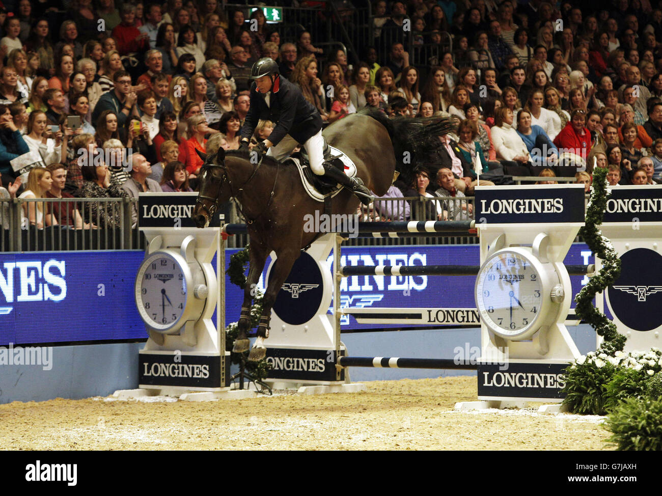 Great Britain's John Whitaker riding Argento competes in the Longines ...