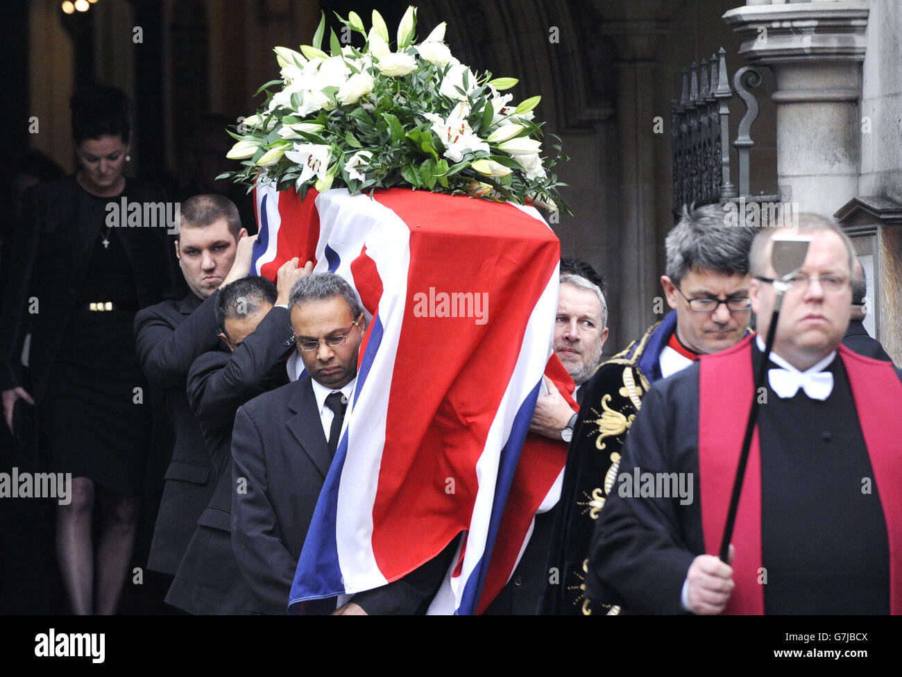 Jeremy Thorpe Funeral Stock Photo - Alamy