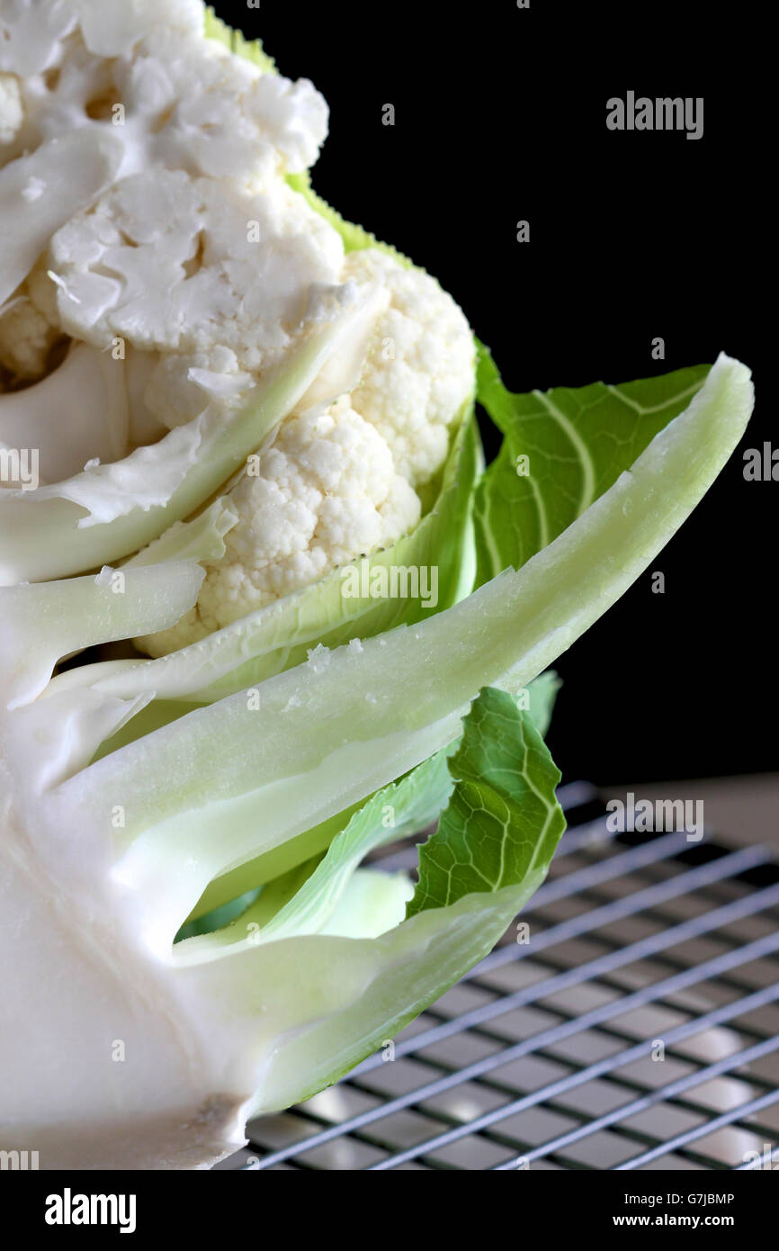 A fresh raw cauliflower Stock Photo - Alamy