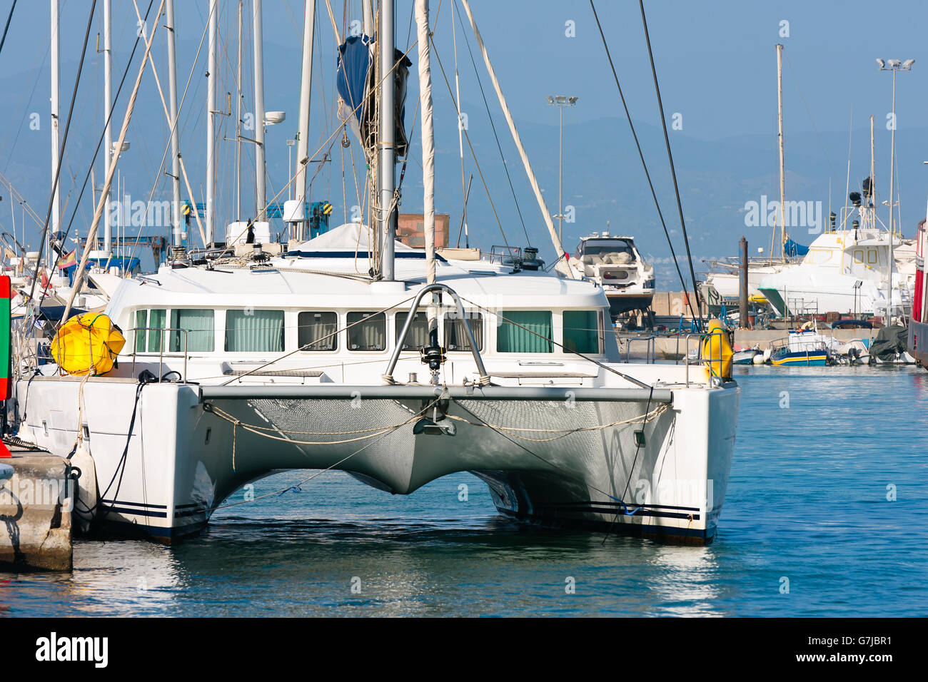 Modern luxury catamaran hi-res stock photography and images - Alamy