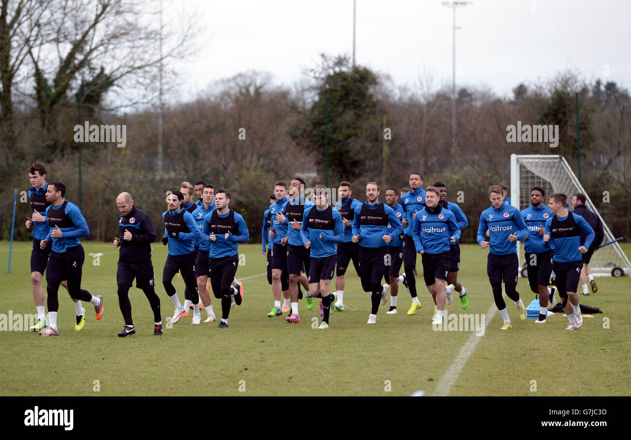 Soccer sky bet championship reading training hogwood park training ...