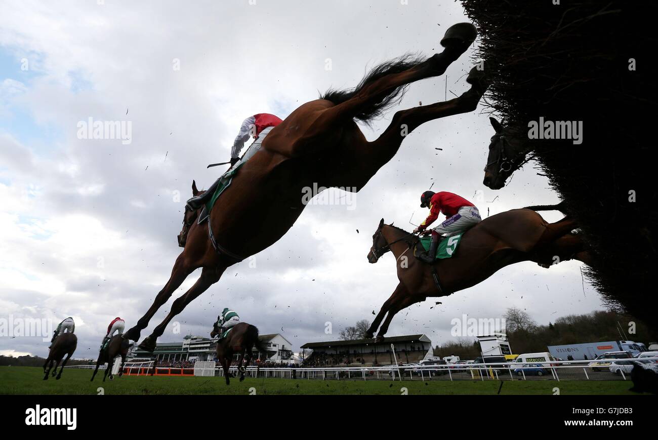 Horse racing coral welsh national day chepstow racecourse hi-res stock ...