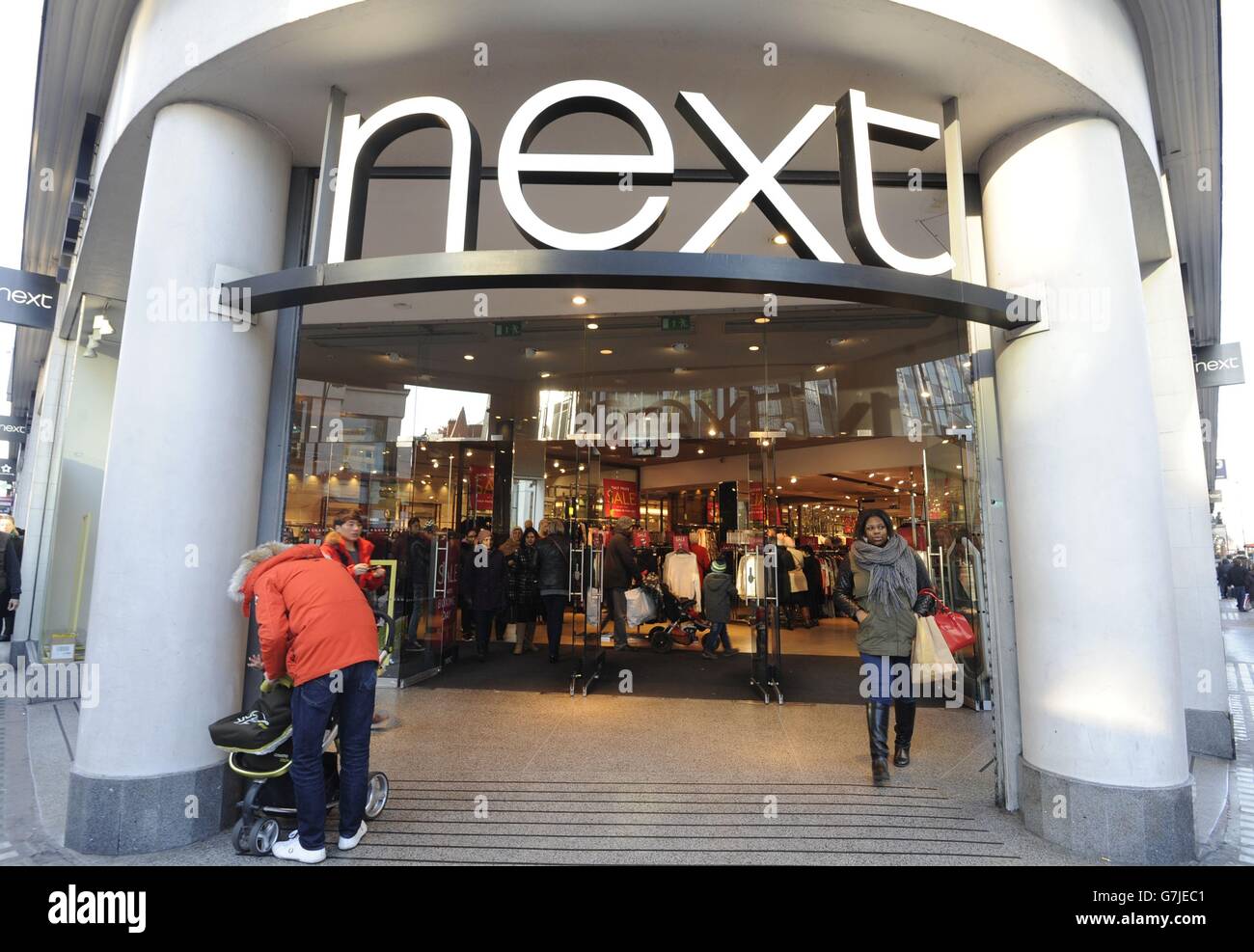 General view of the Next retail store at Marble Arch, London as the ...
