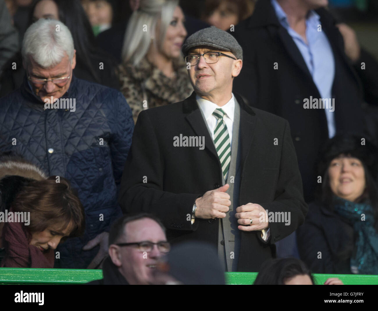 Tony hamilton head of celtic charity foundation in the stands hi-res ...