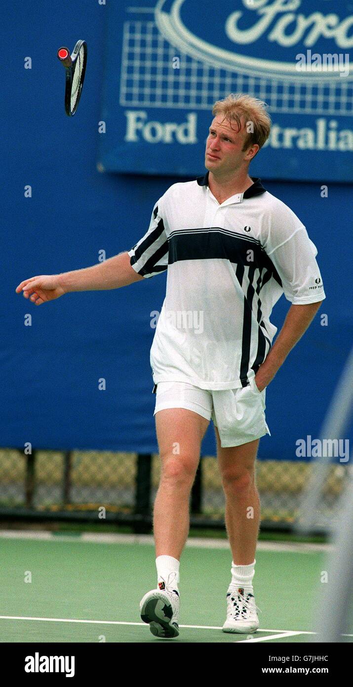 Tennis Ford Australian Open. Magnus Gustafsson, Sweden Stock Photo - Alamy