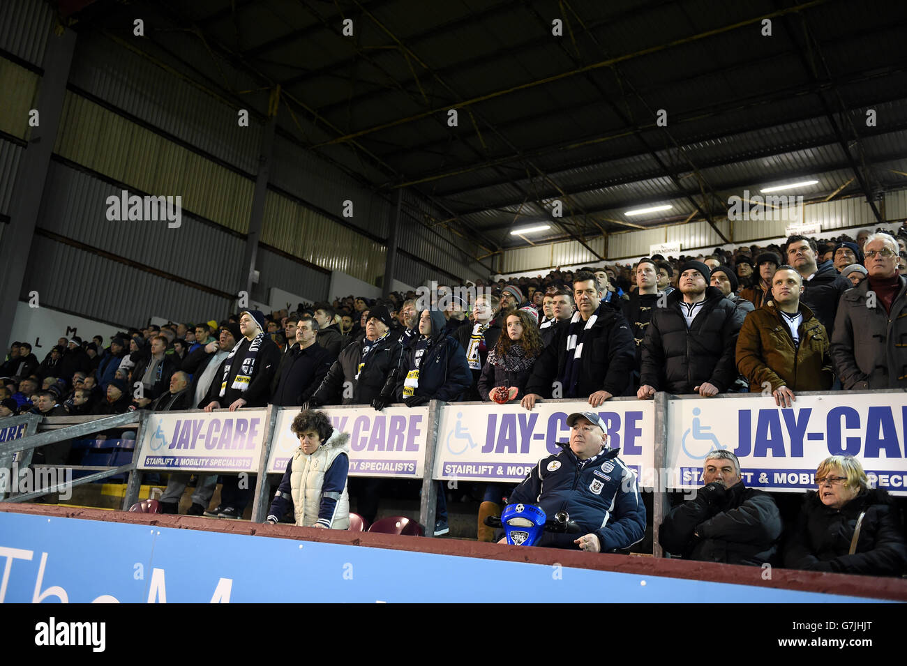 Tottenham hotspur fans in the stands during the fa cup hi-res stock ...