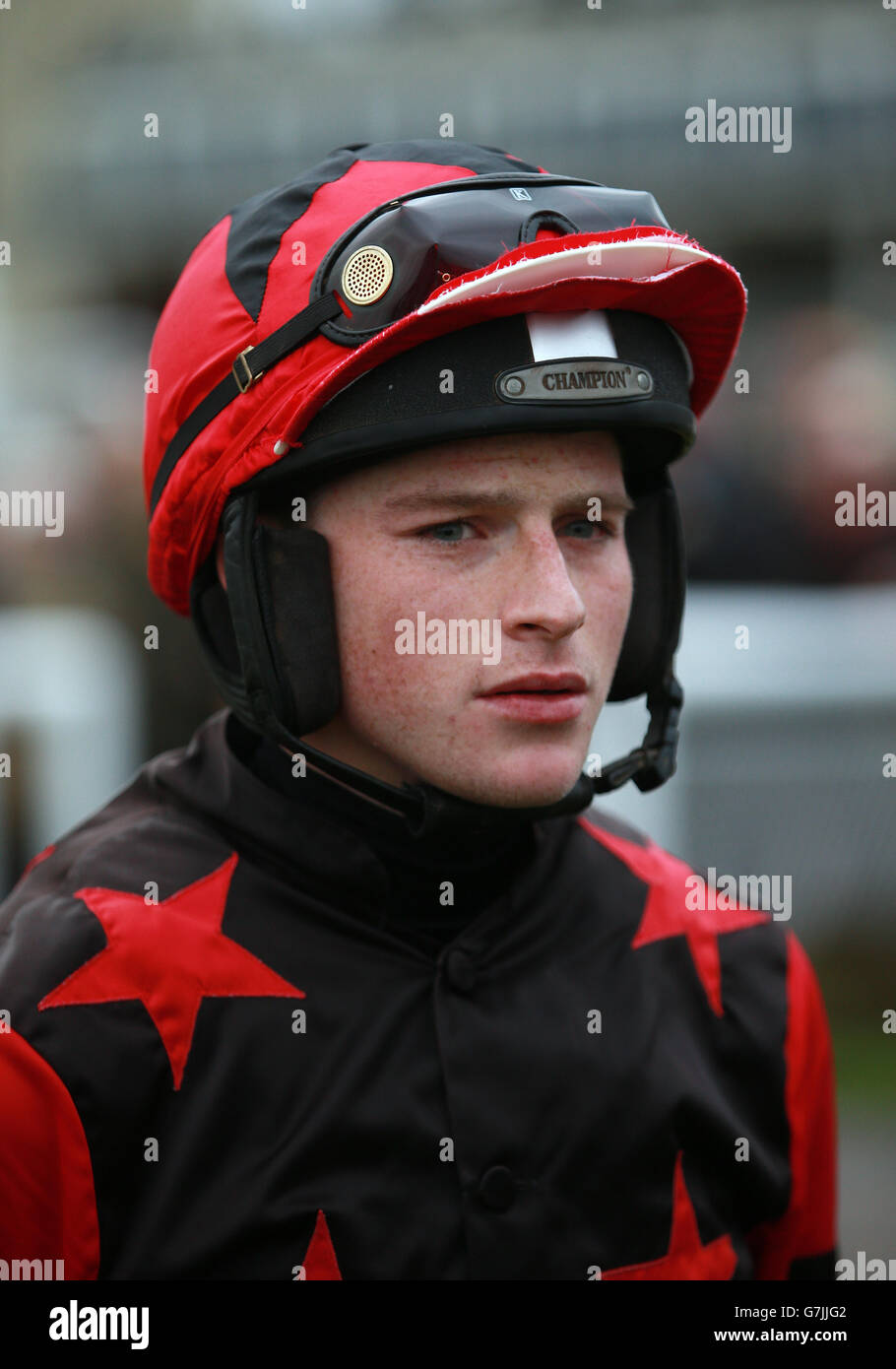 Jockey josh wall ludlow racecourse hi-res stock photography and images ...