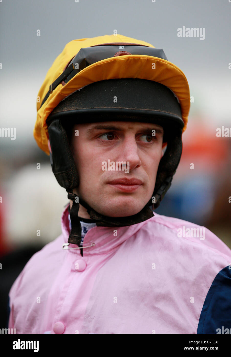 Jockey david bass at ludlow racecourse hi-res stock photography and ...