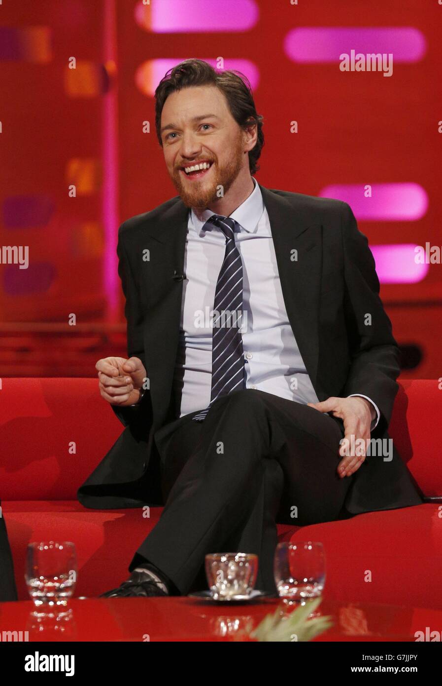 James McAvoy during filming of the Graham Norton Show at the London ...