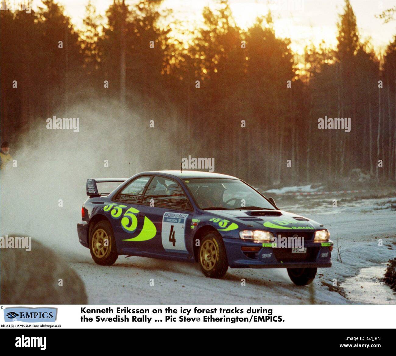 Motor racing rally subaru 555 hi-res stock photography and images - Alamy