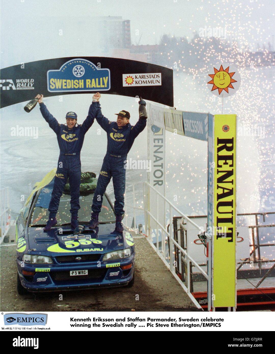 Sweden celebrate winning the swedish rally hi-res stock photography and ...