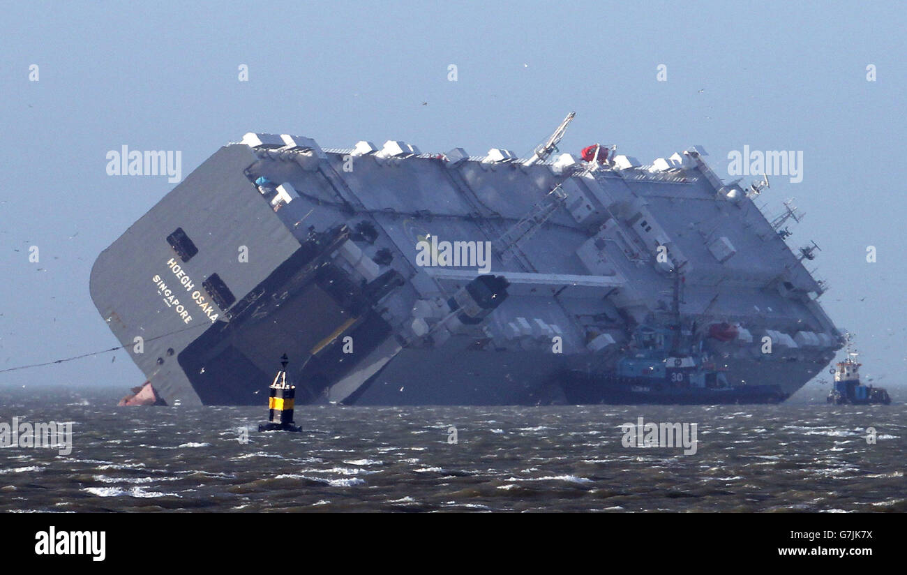 Solent ship grounding Stock Photo - Alamy