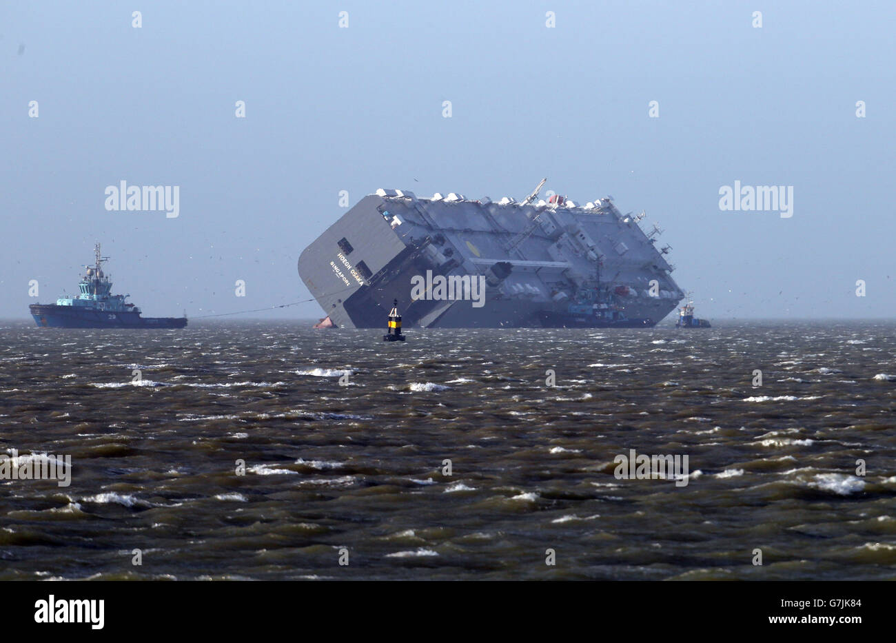 Solent ship grounding Stock Photo - Alamy