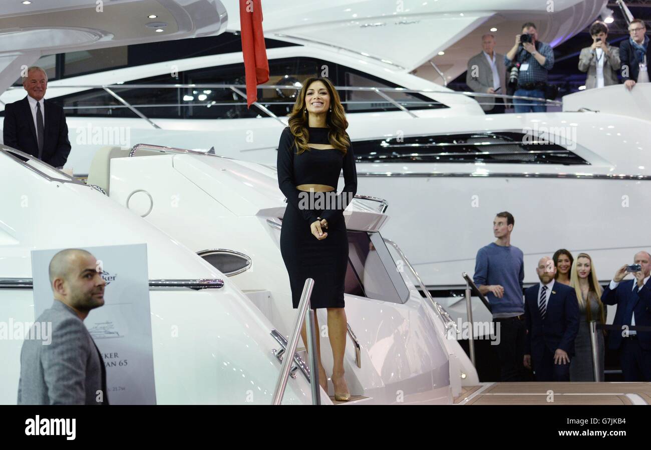 Nicole Scherzinger unveils Sunseeker International's new boat, the ...