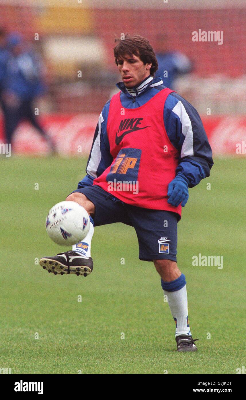 International Soccer - Italy Training. Gianfranco Zola, Italy Stock ...