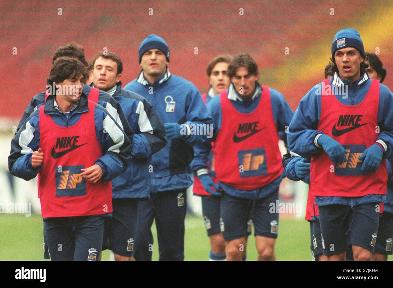 International Soccer - Italy Training. Italy Train at Wembley Stock ...