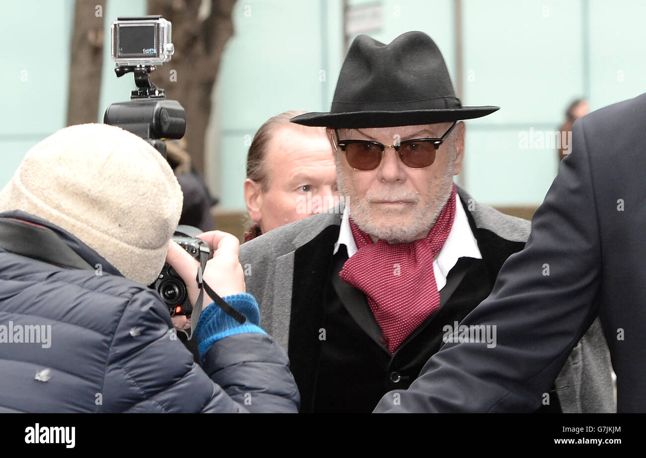 Former pop star Gary Glitter, whose real name is Paul Gadd, leaves ...