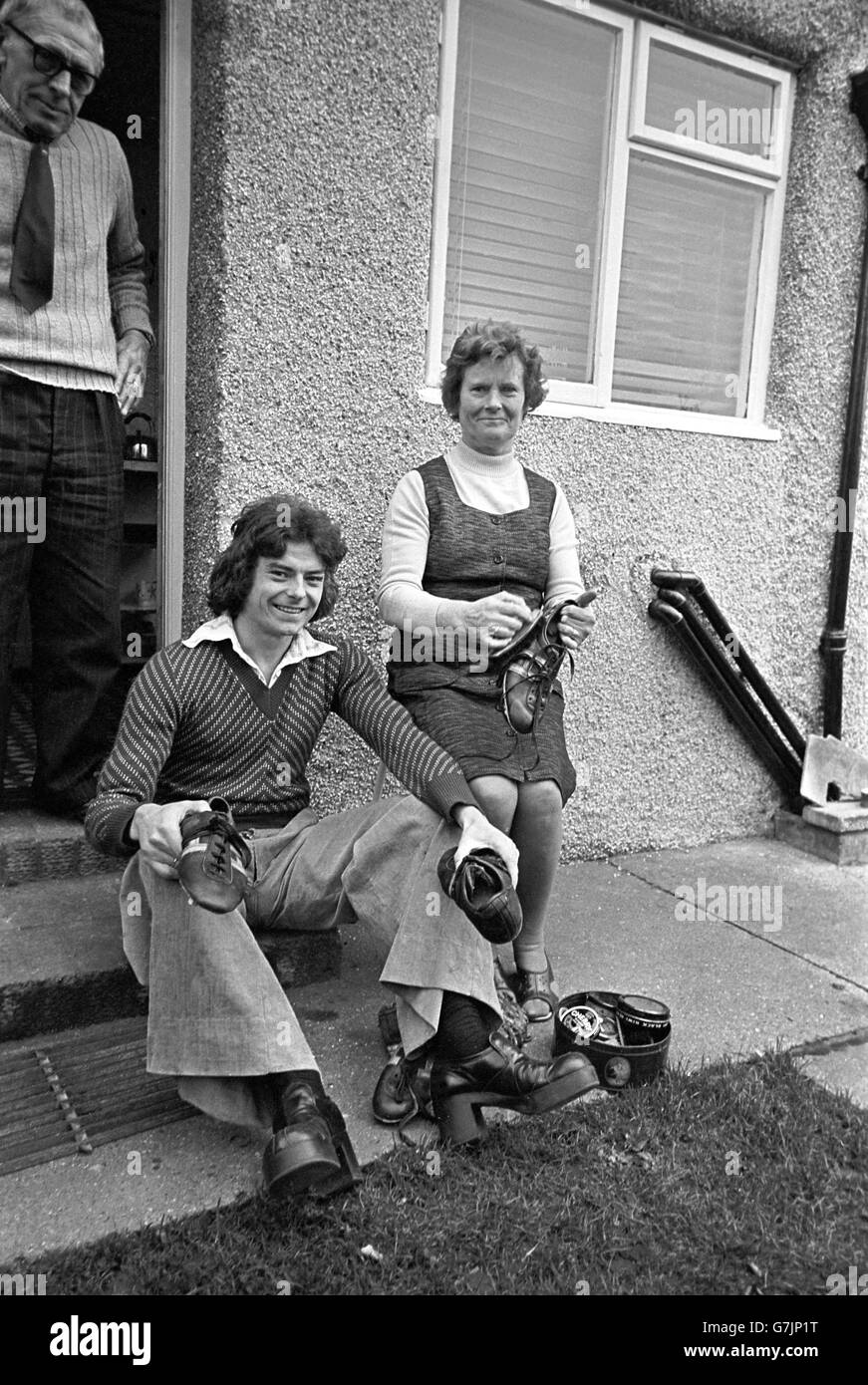Leatherhead's John Doyle and his mother Bridie, who helped him clean ...