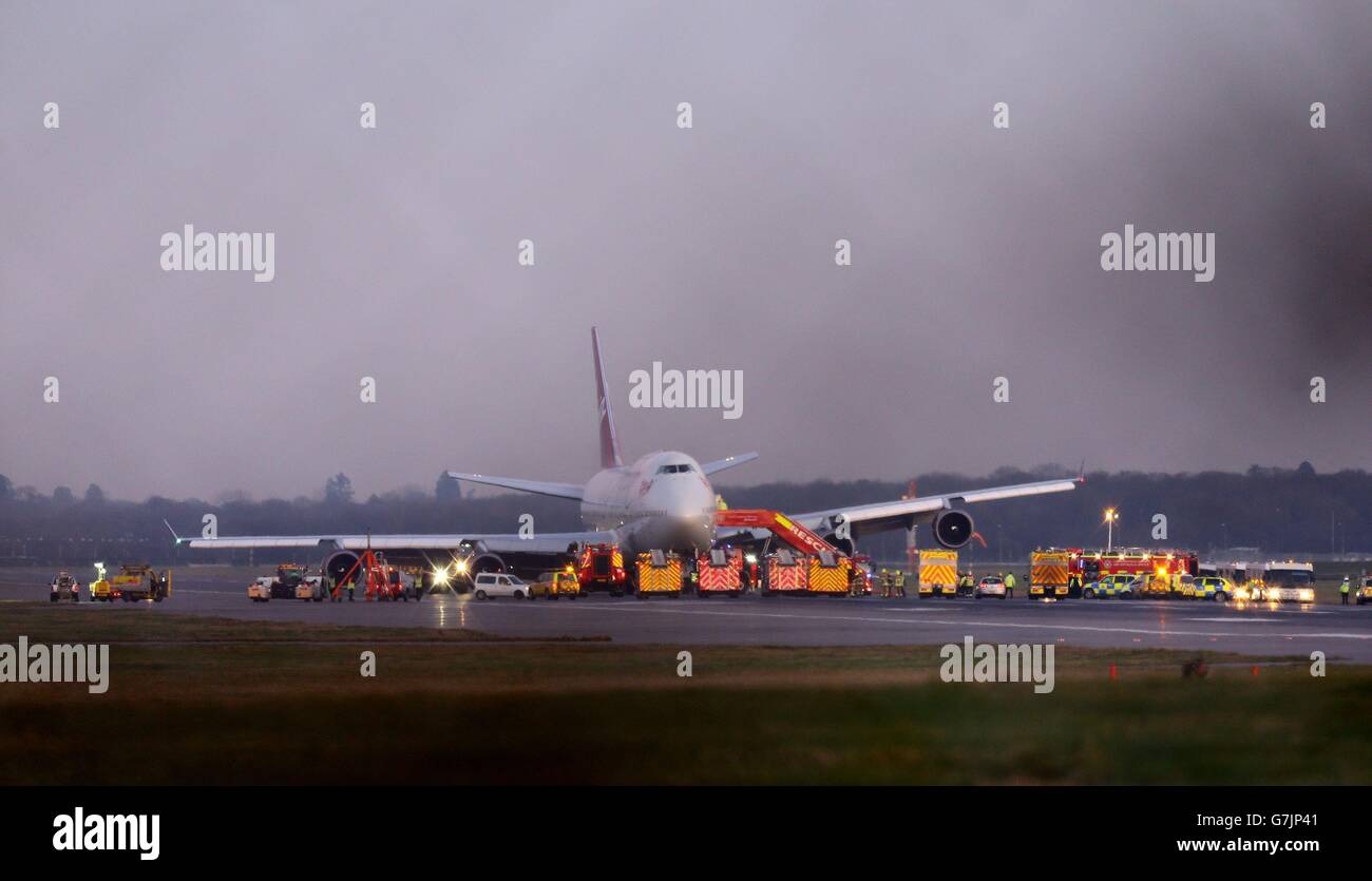 Flight VS43, a Boeing 747 jumbo jet, bound for Las Vegas, after ...