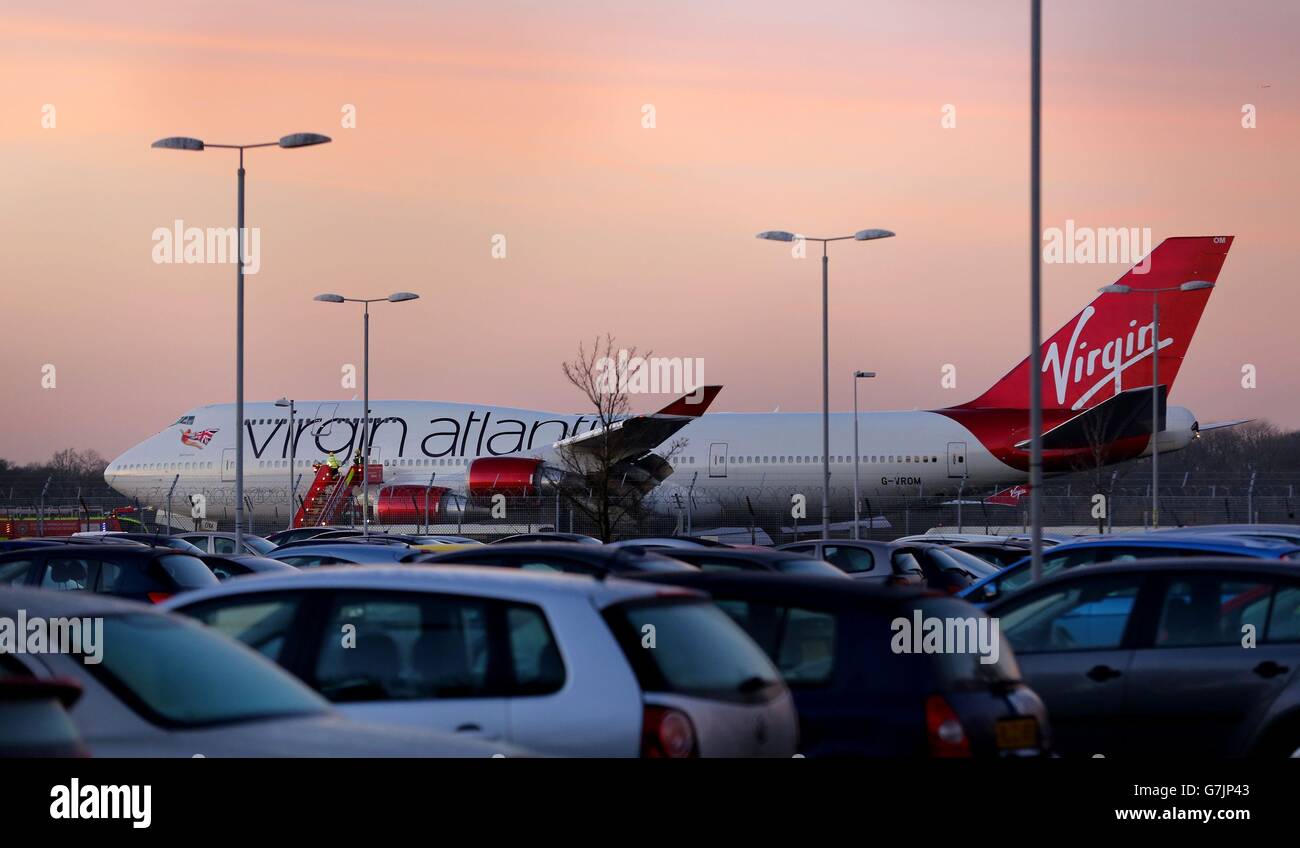 Flight VS43, a Boeing 747 jumbo jet, bound for Las Vegas, after ...