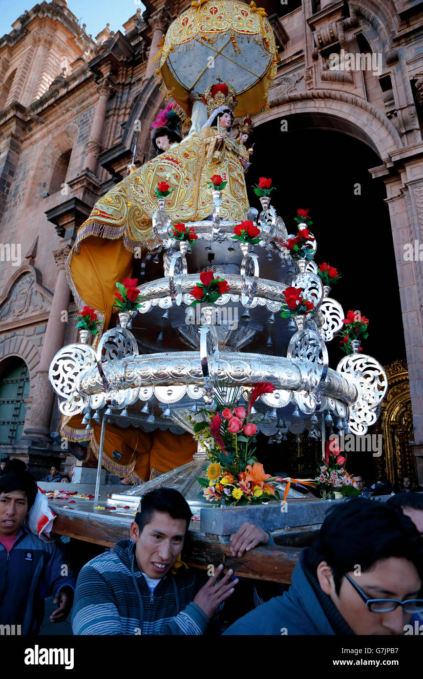 Virgen Purificada (Purified Virgin) Float, Corpus Christi Celebration ...