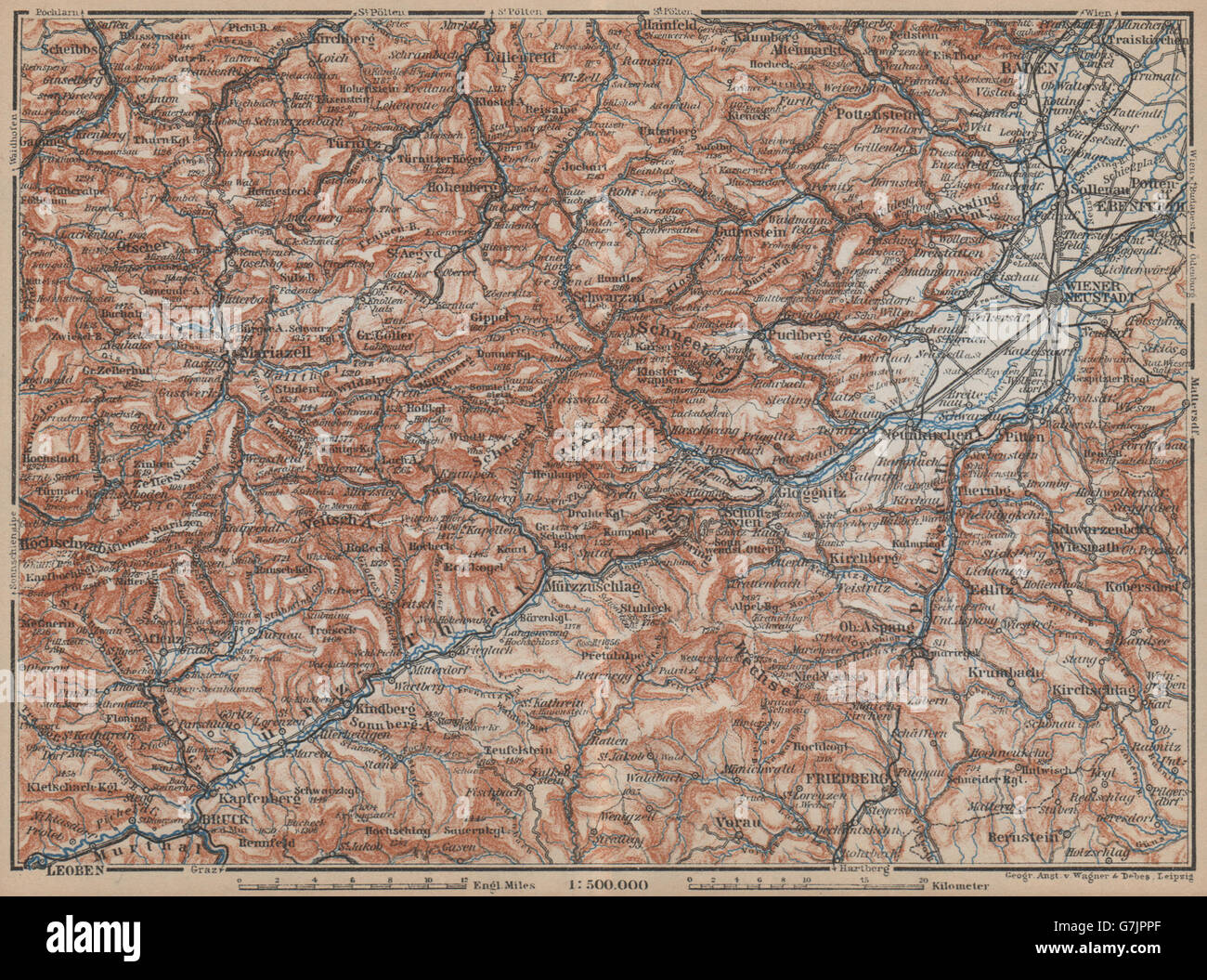SEMMERING & MARIAZELL environs. Mürztal Styria Baden bei Wien Austria ...