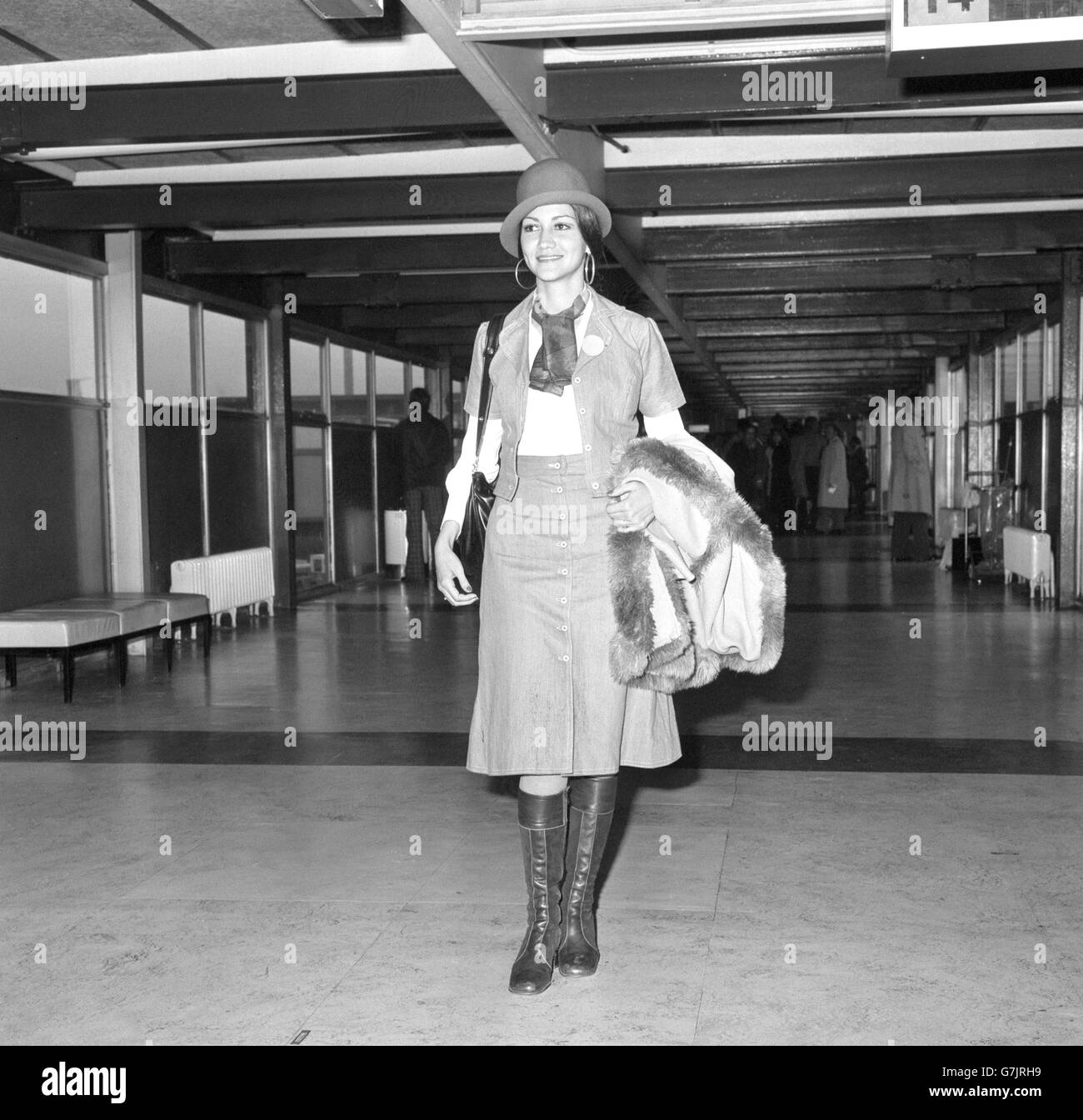 Miss World 1974 - Heathrow Airport, London Stock Photo - Alamy