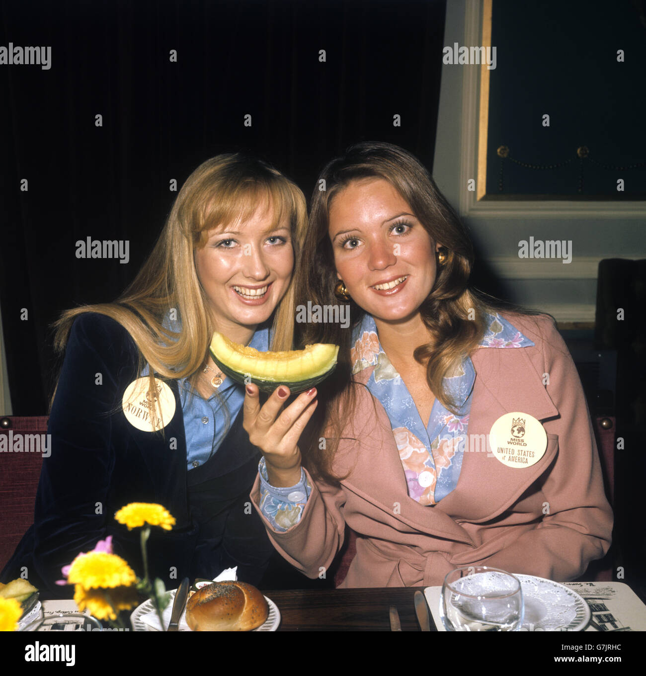 Miss World 1974 - Hampton Court, London Stock Photo - Alamy