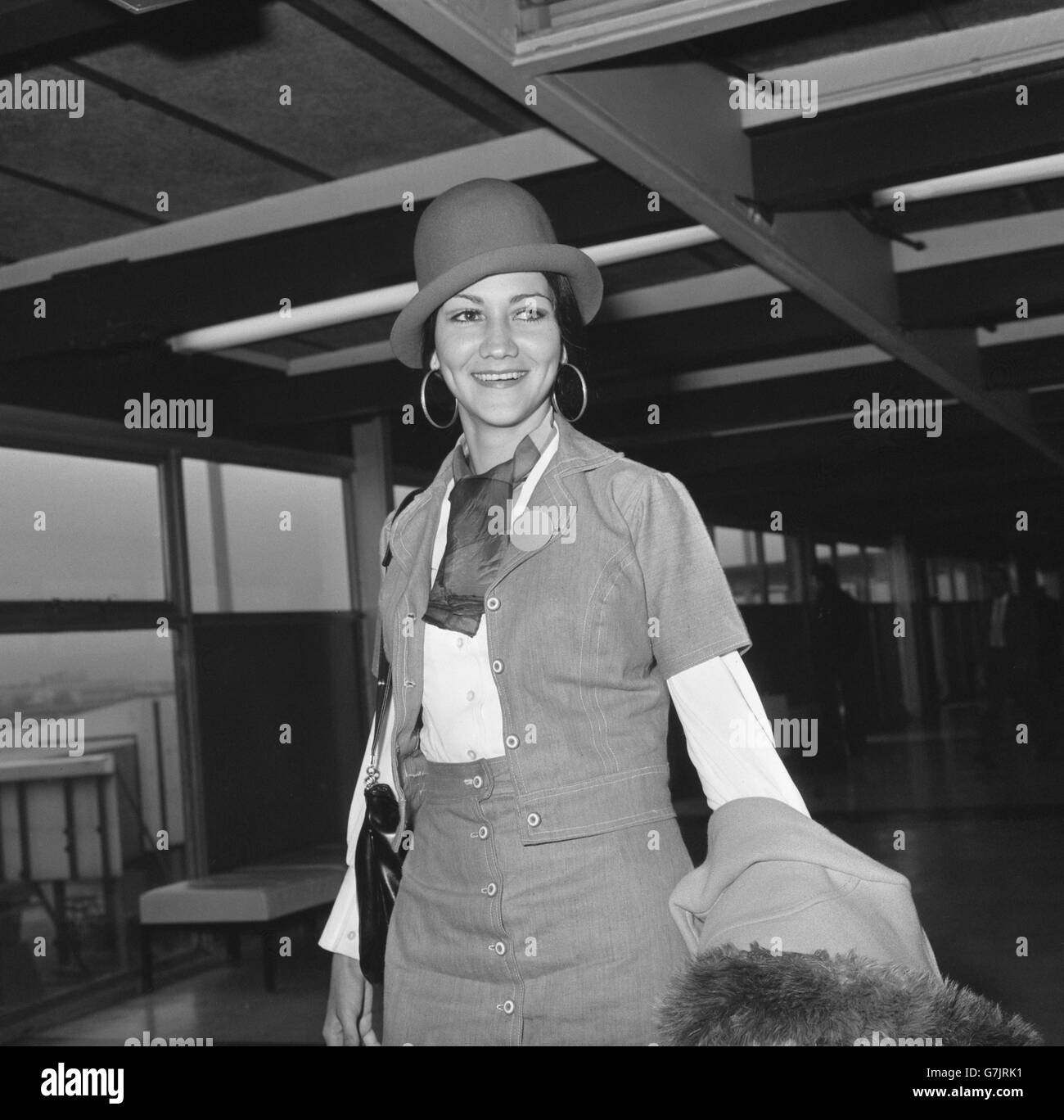 Miss World 1974 - Heathrow Airport, London Stock Photo - Alamy