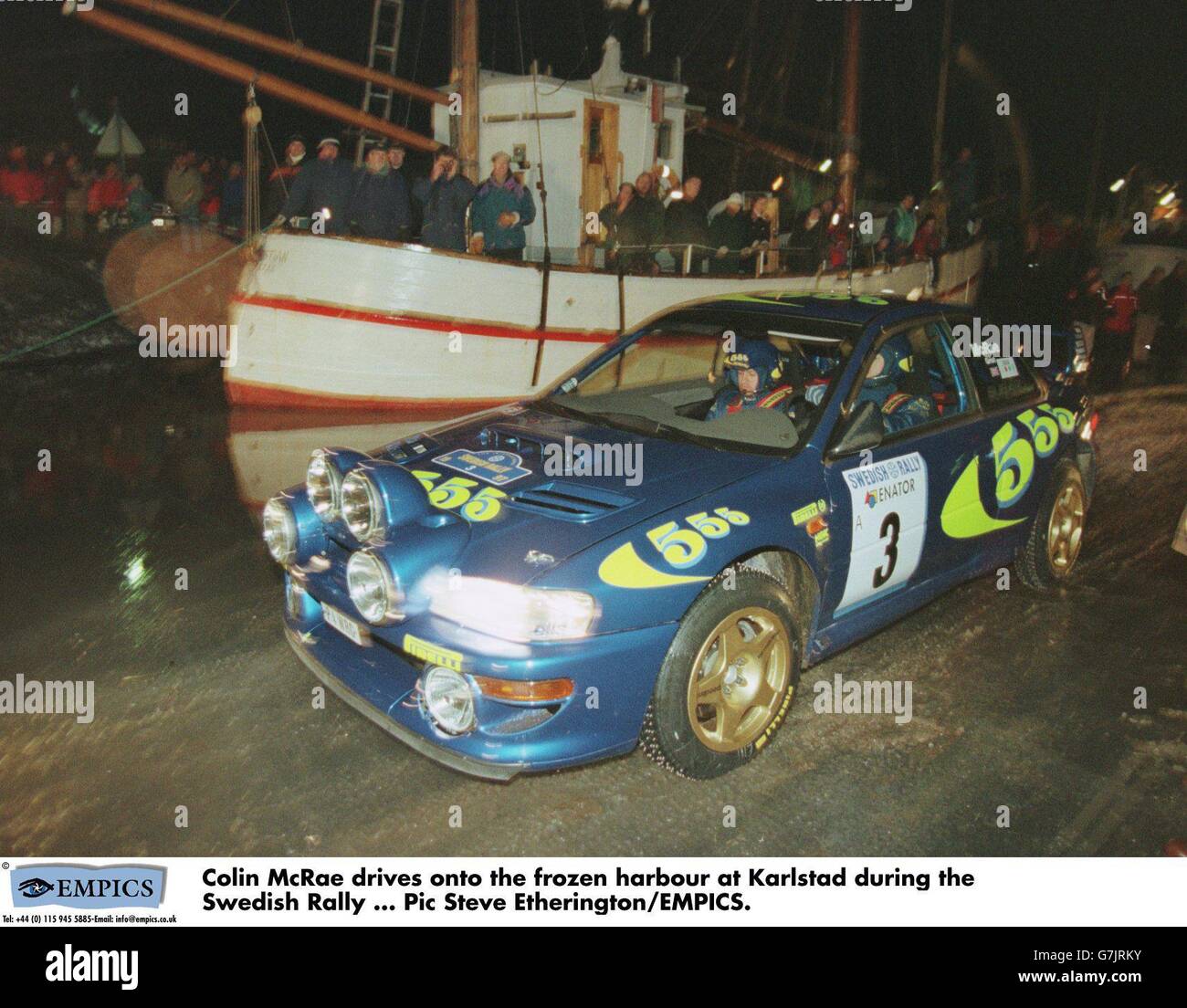 Motor Racing Subaru 555 Stock Photo - Alamy