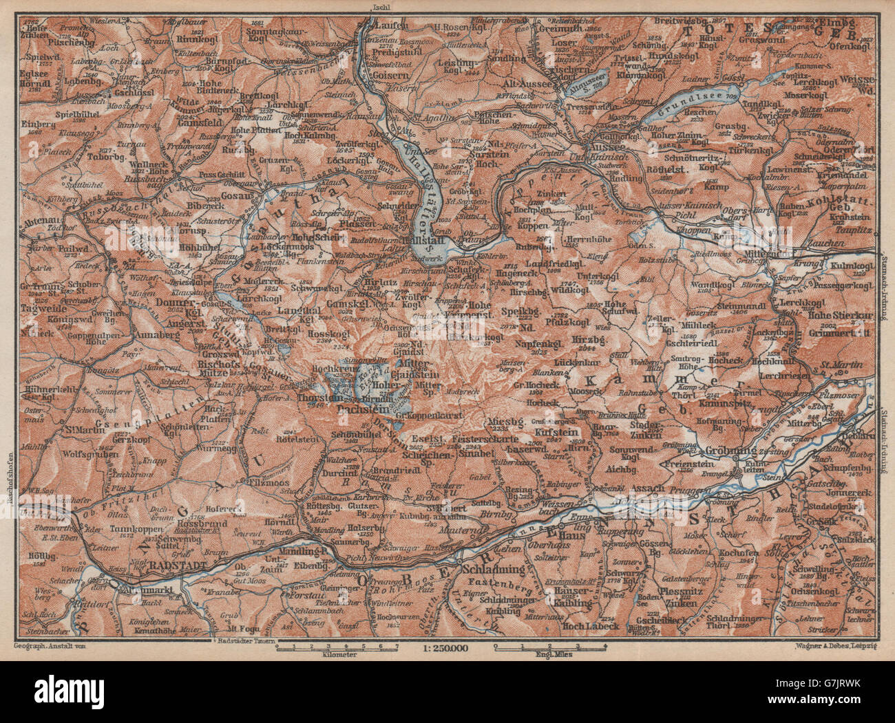 Salzkammergut karte hi-res stock photography and images - Alamy