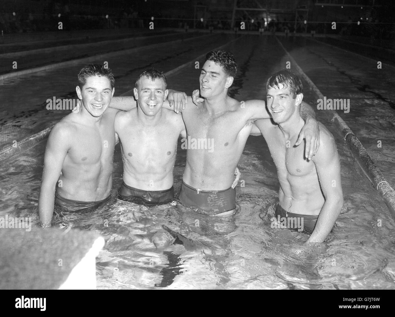 The Australian relay team, who took gold in the 880 yards relay. (l-r ...