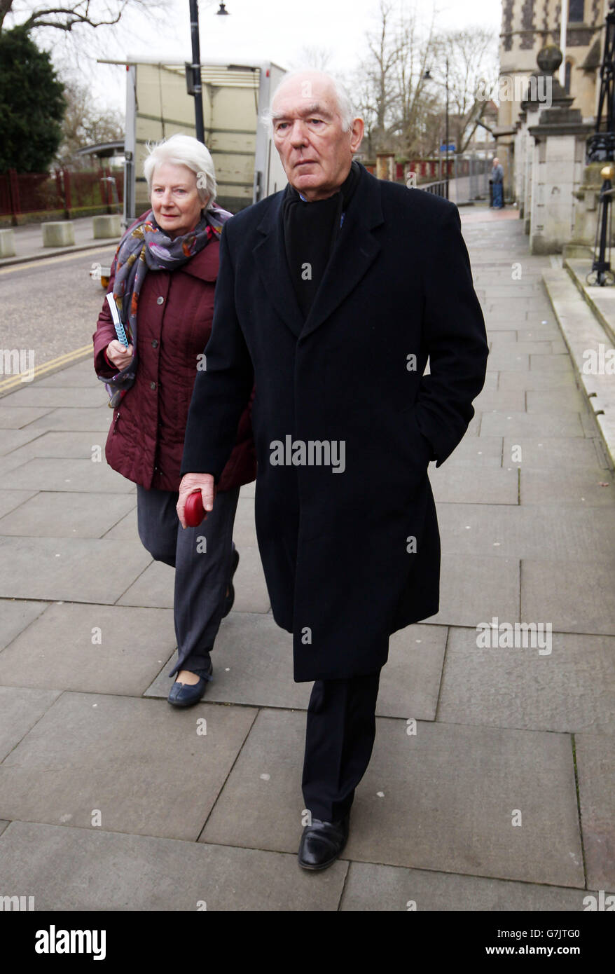 Dr Michael Salmon with an unidentified woman, leaves Reading Crown ...