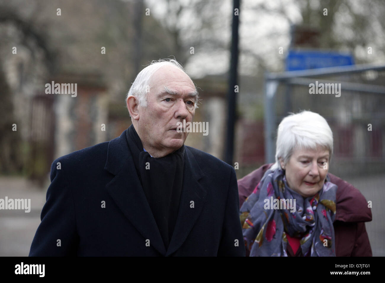 Dr Michael Salmon with an unidentified woman, arrives at Reading Crown ...